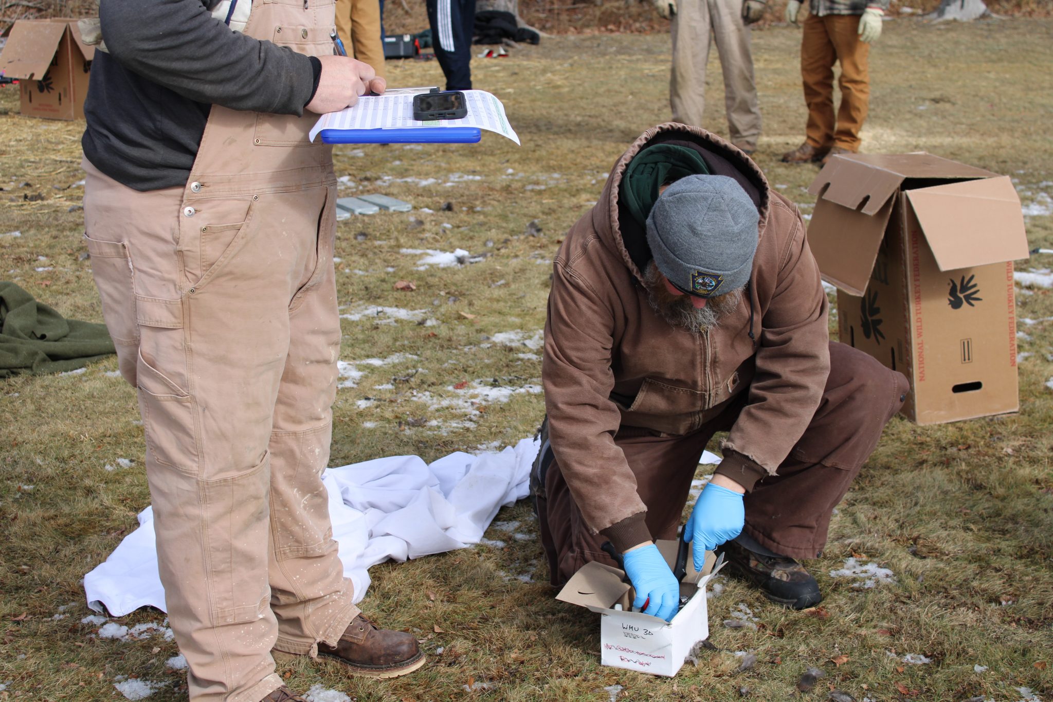 PGC takes samples. NWTF staff photo.